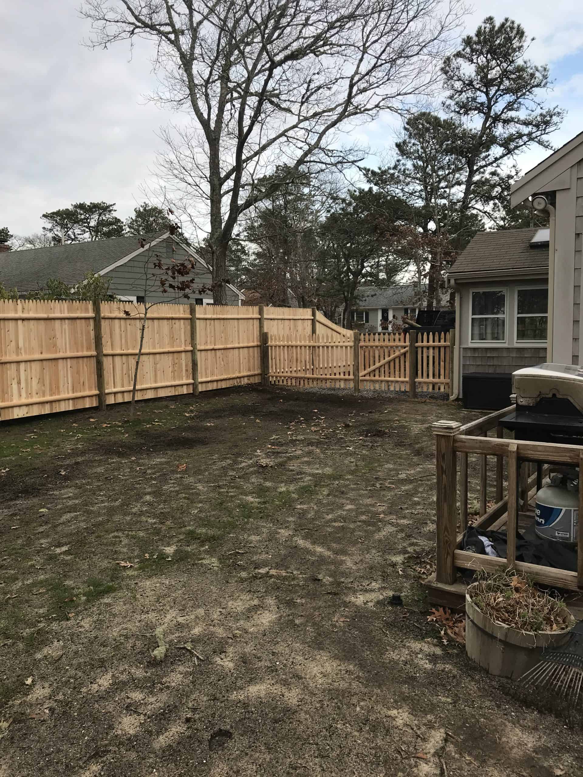 Wooden Privacy Fence Installer - Precourt Fence Cape Cod
