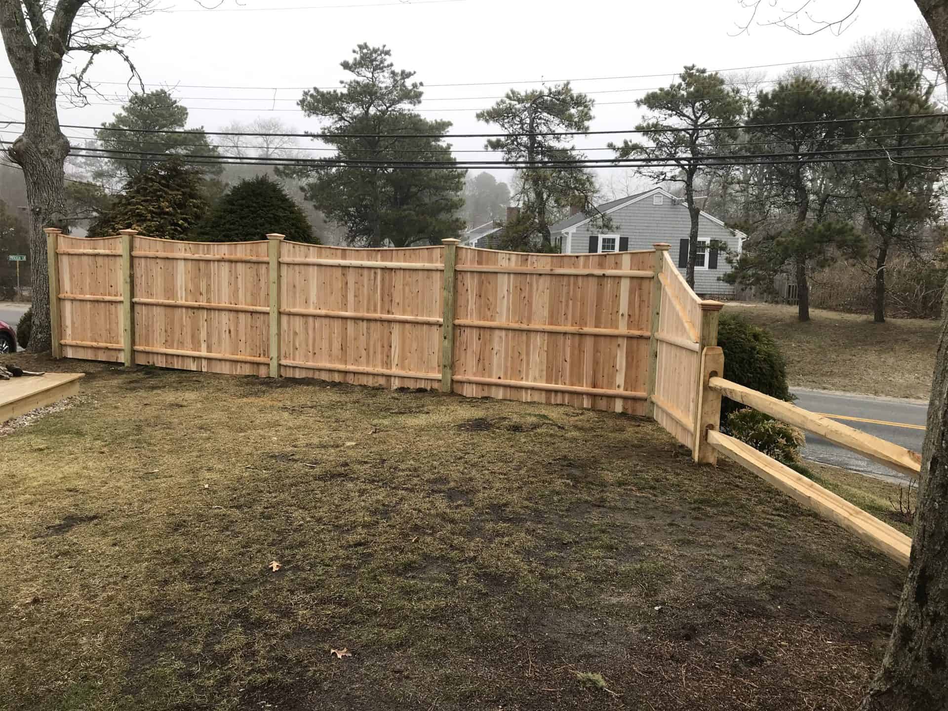 Wooden Privacy Fence Installer - Precourt Fence Cape Cod