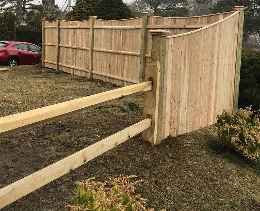 Split Rail Fence Installation - Precourt Fence Cape Cod